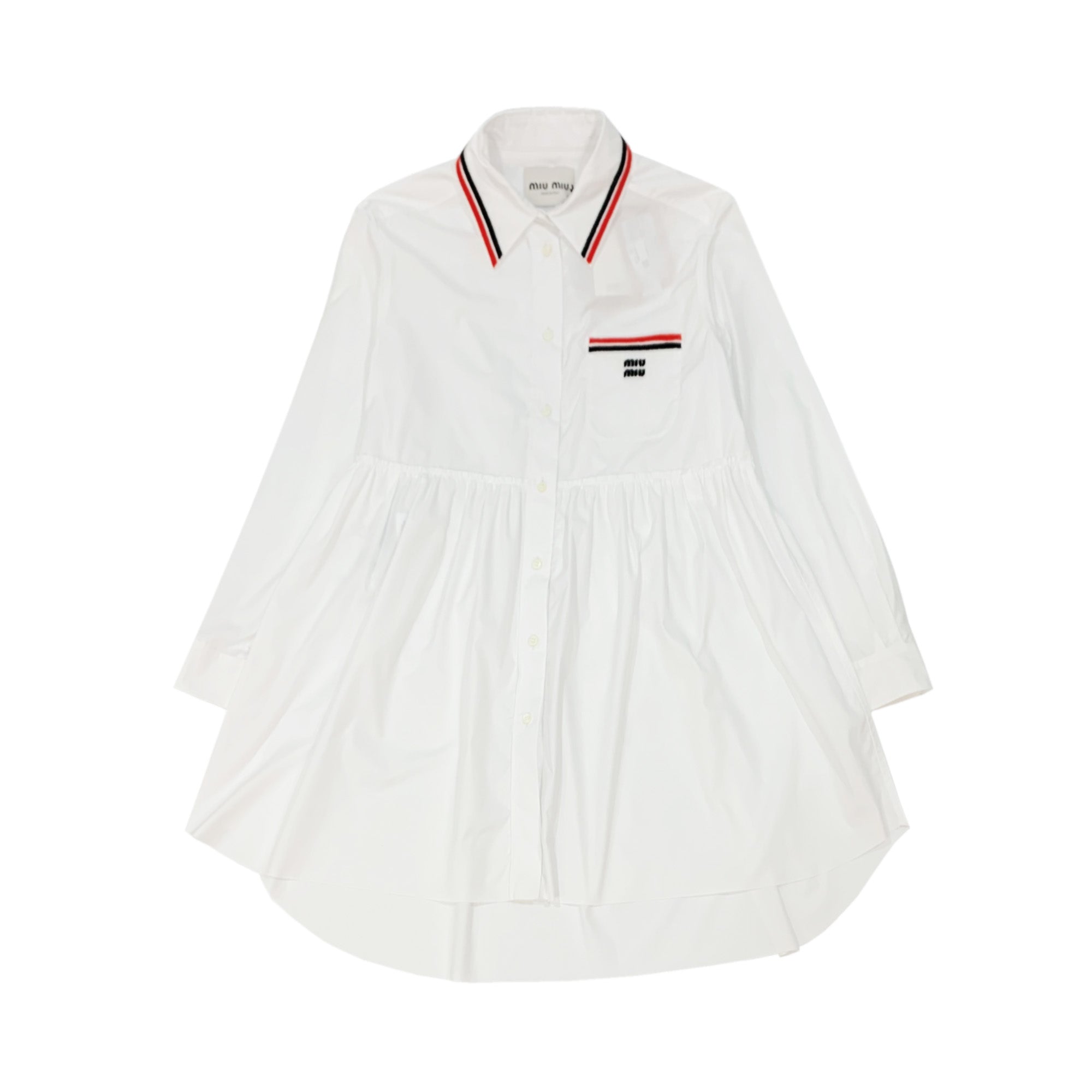 Miu miu Poplin Mini Dress | Designer code: MF460610RG | Luxury Fashion ...